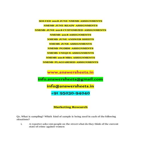 Nmims june ready assignments a survey is conducted to understand opinions of people in gujarat ...