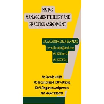 NMIMS Management Theory and Practice Assignment.pdf