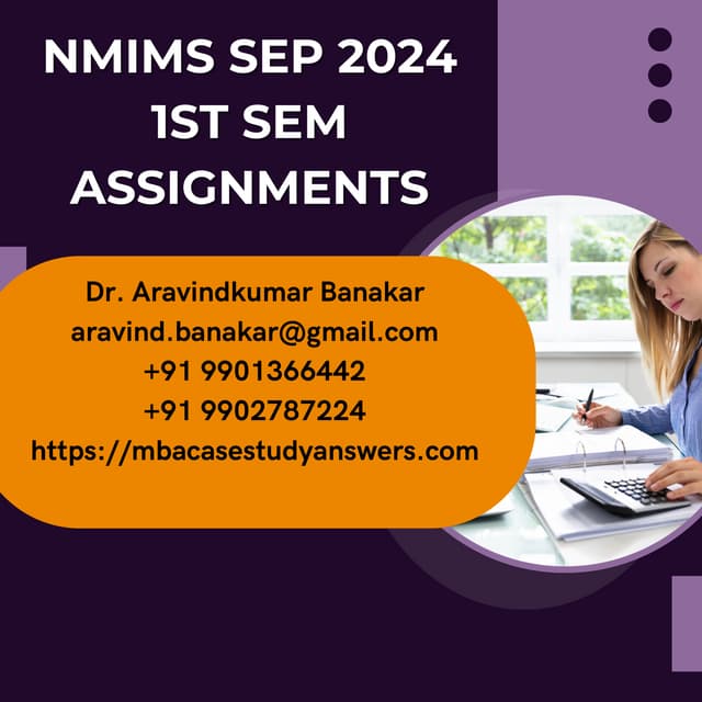 NMIMS B.Com 1st Sem Principles of Management Solved Assignment 1.pdf