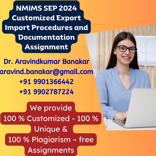 NMIMS SEP 2024 Customized Export Import Procedures and Documentation Assignment.pdf
