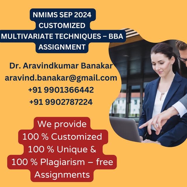 NMIMS SEP 2024 CUSTOMIZED MULTIVARIATE TECHNIQUES – BBA ASSIGNMENT.pdf
