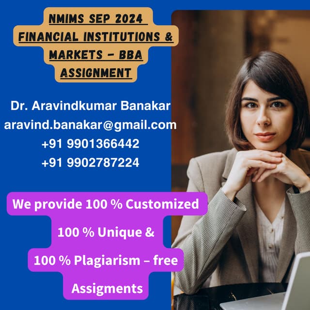 NMIMS SEP 2024 Financial Institutions & Markets - BBA Assignment.pdf