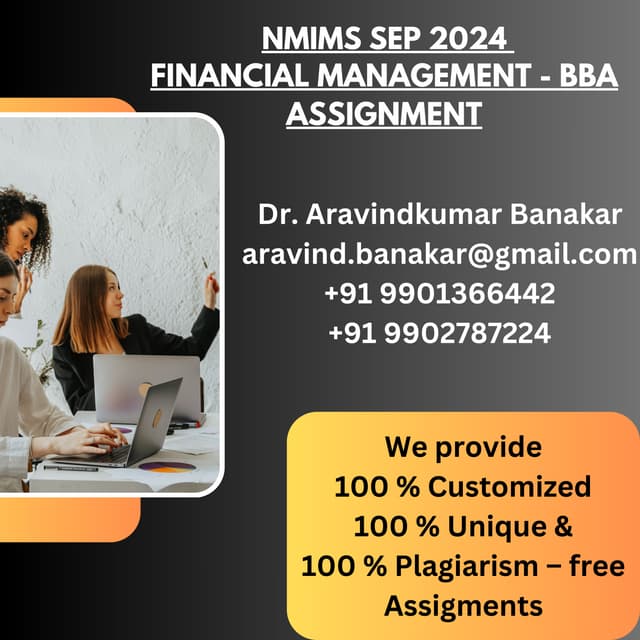 NMIMS SEP 2024 Financial Management - BBA Assignment.pdf