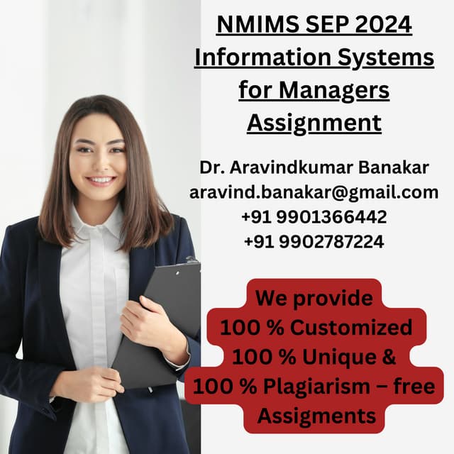 NMIMS SEP 2024 Information Systems for Managers Assignment.pdf