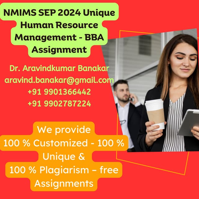 NMIMS SEP 2024 Unique Human Resource Management - BBA Assignment.pdf
