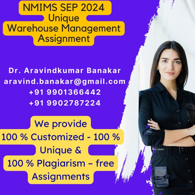 NMIMS SEP 2024 Unique Warehouse Management Assignment.pdf
