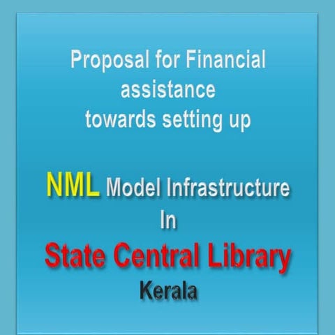 National Mission on Libraries Project Proposal | PPTX