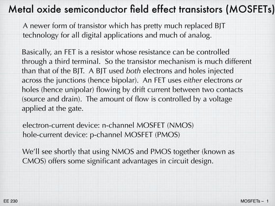 MOSFET and Short channel effects | PPT