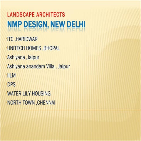 NMP DESIGN FIRM , NEW DELHI | PPT