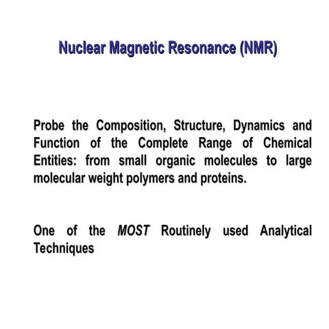 Relaxation in NMR | PPT