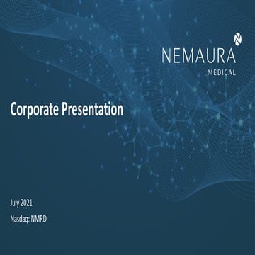 Nemaura Medical Presentation July 2021 | PDF