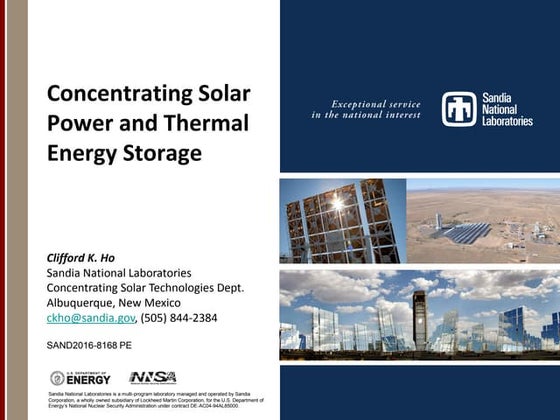 Concentrating Solar Power | PDF