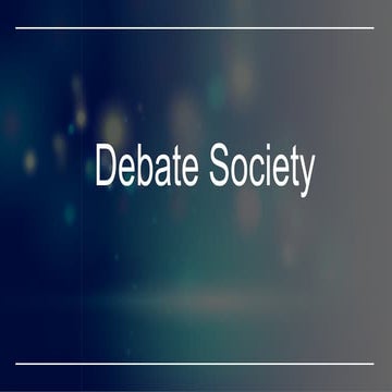 Template for debate speech | DOCX