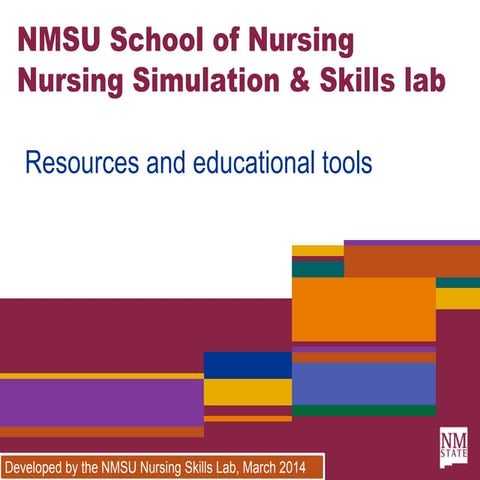 NMSU Nursing Skills Lab Glossary of Equipment | PPTX