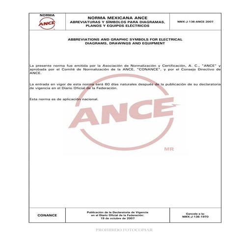 NMX-J-136-ANCE-2007 | PDF