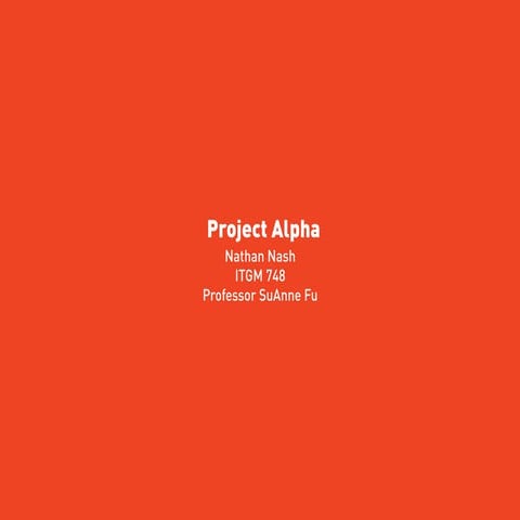 Project Alpha | PDF