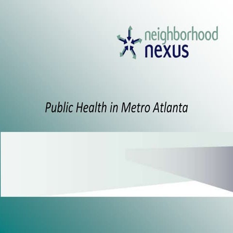 Public Health in Metro Atlanta | PPT
