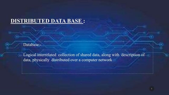 Lecture Notes Unit3 chapter22 - distributed databases | PPT Lecture Notes Unit3 chapter22 - distributed databases | PPT
