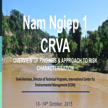 Nam Ngiep Hydropower Dam -- Climate Risk Assessment | PPTX | Geography ...