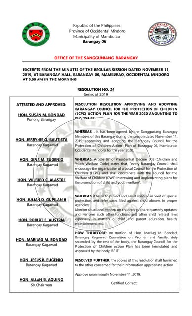 Ra 7160 local government code | DOCX