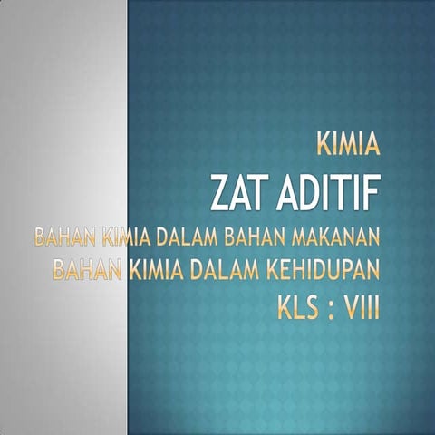 No.21 soal un 2012 kimia zat aditif | PDF