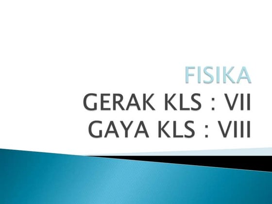 Latihan soal uas fisika kelas 82012/2013 | PDF