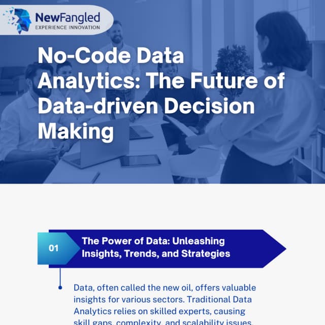 No-Code Data Analytics Infographic-NewFangled.pdf | Technology & Computing