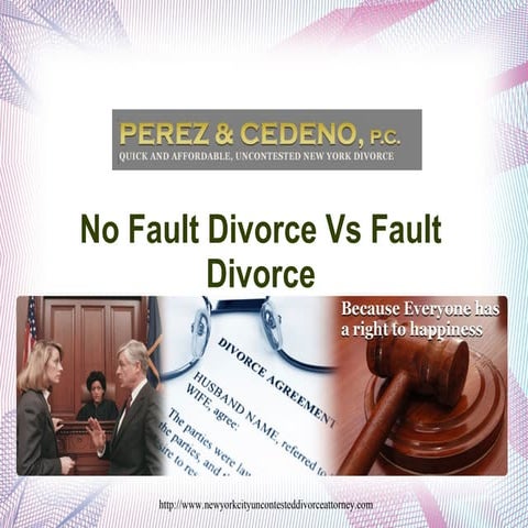 No Fault Divorce Vs Fault Divorce | PPT