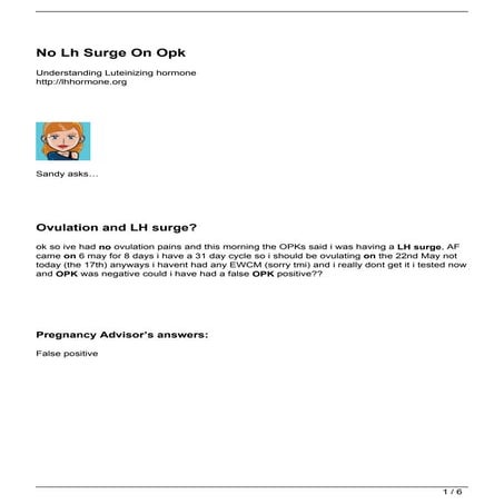 Ovulation Test Positive | PDF