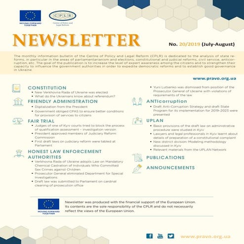 Newsletter No20 (July-August) | PDF
