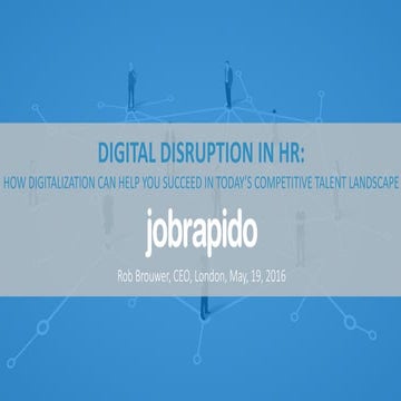 Digital Disruption in HR: How Digitalization can help you succeed in ...