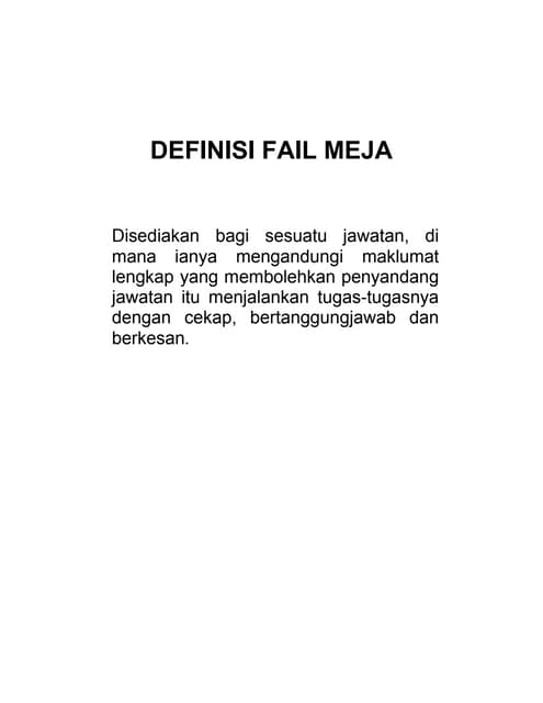 Panduan penyediaan fail meja | PDF