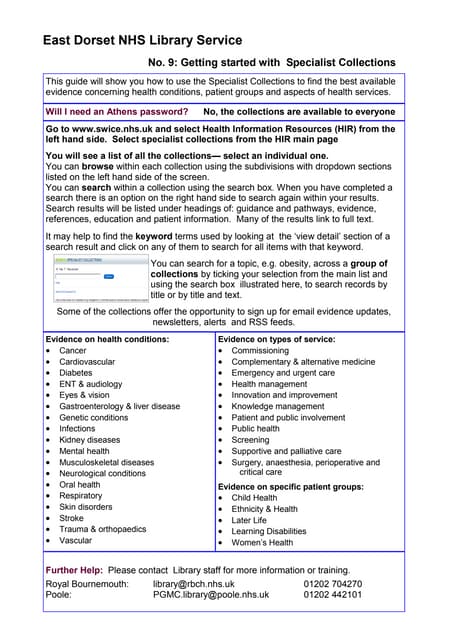 No 9 getting started with specialist collections | PDF | Free Download No 9 getting started with specialist collections | PDF | Free Download