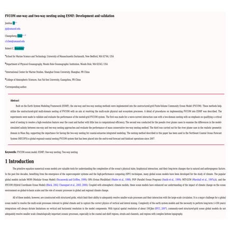 FVCOM NOTES ABOUT MESH GENEARITION AND NESTING | PDF