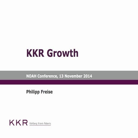 KKR - NOAH14 London | PDF