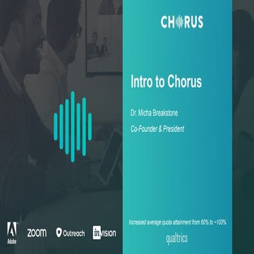 Chorus.ai - NOAH19 Berlin | PDF