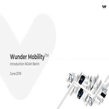Wunder Mobility - NOAH19 Berlin | PPT