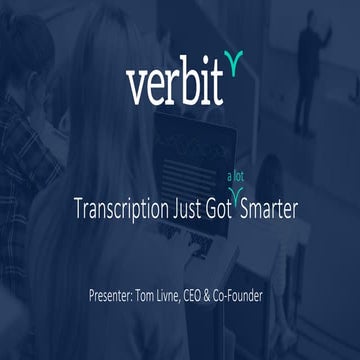 Verbit - NOAH19 Tel Aviv | PPT