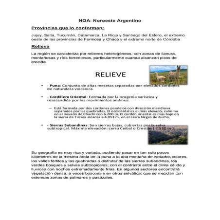Noroeste argentino | PDF