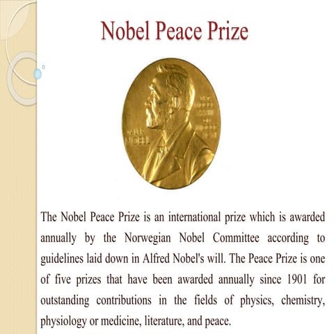 Nobel peace prize | PPTX