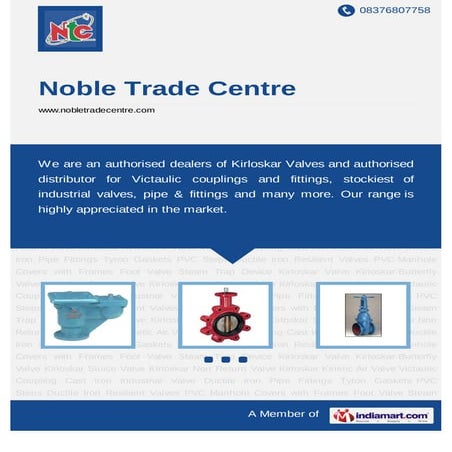 Unitek Valves, Mumbai, Industrial Valves & Pipes Fittings | PDF