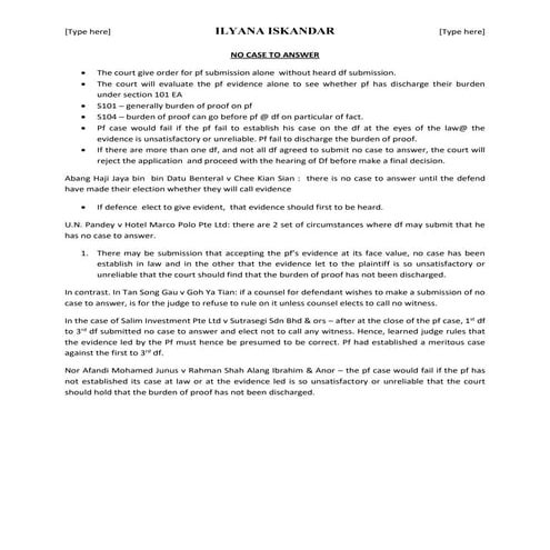 No case to answer | PDF