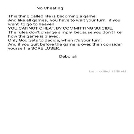 No cheating | PDF