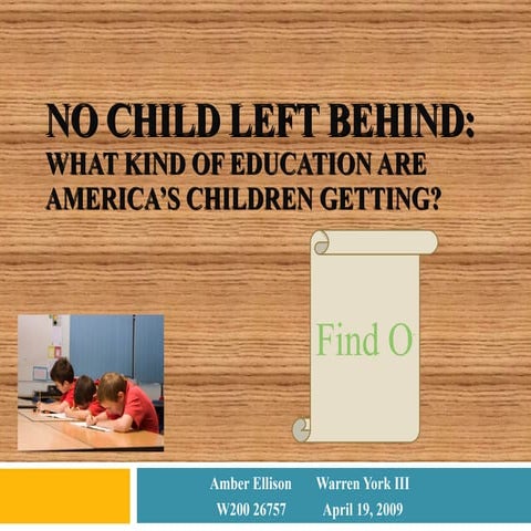 No Child Left Behind | PPT