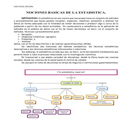 Nociones basicas de la estadistica | PDF | Science