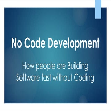 no_code_development(S.S).pptx(ppt for the no code development) | PPT