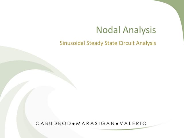 kvl kcl- nodal analysis | PPT | Physics | Science