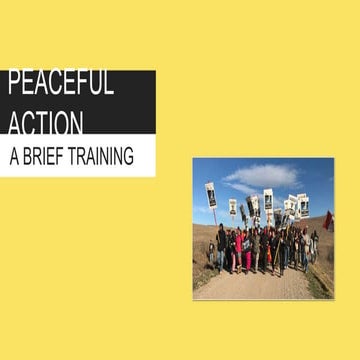 Non Violent Protest Training | PPTX