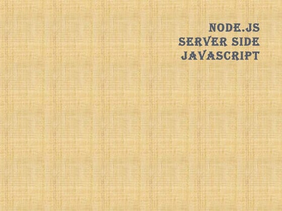 Nodejs Introduction And Examples Of Event Loops Ppt 