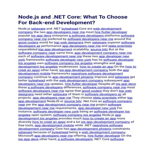 Node.js and .NET Core What To Choose For Back-end Development.docx.pdf